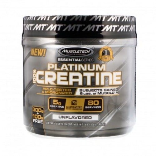 Muscletech Platinum 100 Creatine 400g Creatina Corposflex