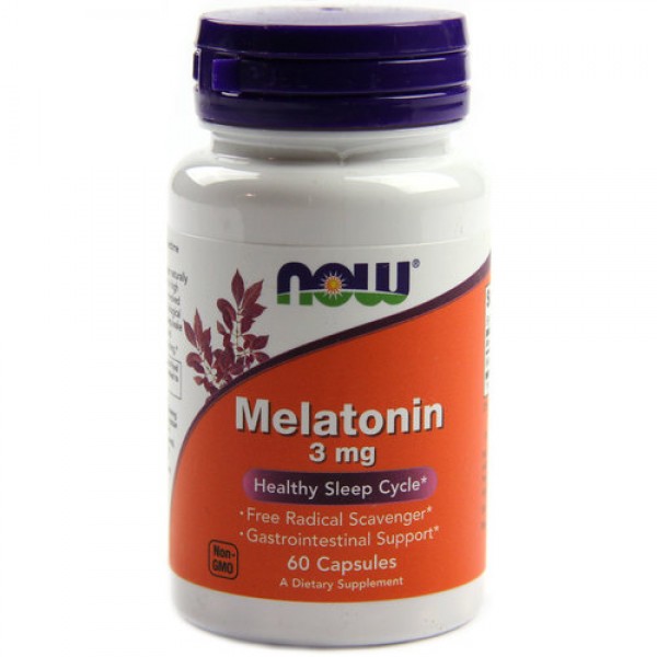 Now Melatonin 3mg 60 caps Melatonina Para Que Serve - CorposFlex